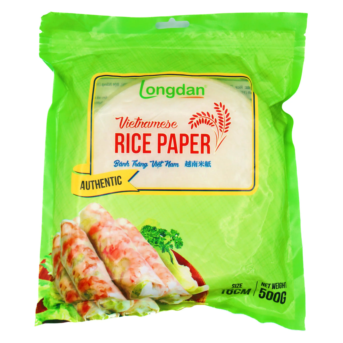 LONGDAN Vietnamese Rice Paper 16cm 500g – HuongViet Asian Supermarket