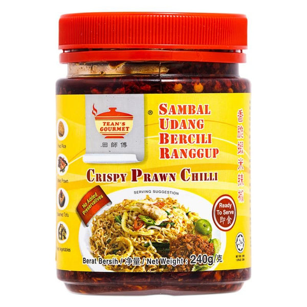 TEAN'S GOURMET Crispy Prawn Chilli Oil 240g – HuongViet Supermarket