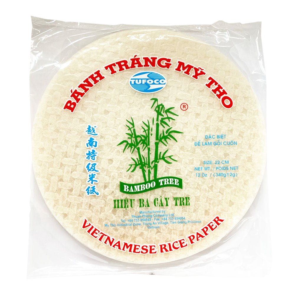 BAMBOO TREE Vietnamese Rice Paper Banh Trang My Tho 22cm 340g ...