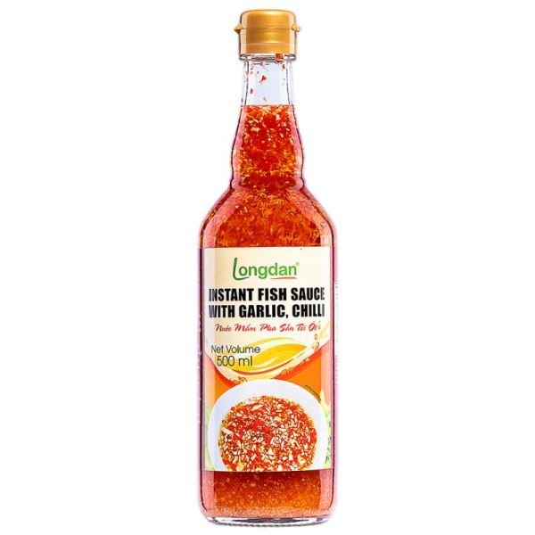 LONGDAN Instant Fish Sauce With Garlic & Chilli 500ml – HuongViet ...